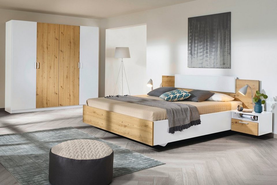 Rauch Schlafzimmer Set Miro Drehtürenschrank In 2 Breiten Bett In 2